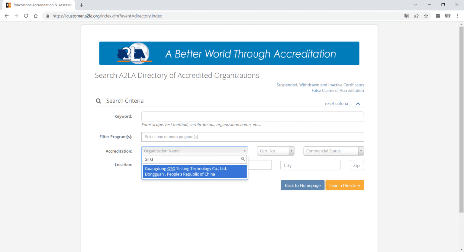 Accreditation Documents | GTG Group